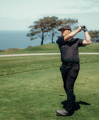 Byrd Gang Golf Polo | Cosmic Sprinkle - Black