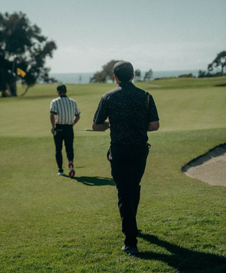 Byrd Gang Golf Polo | Cosmic Sprinkle - Black