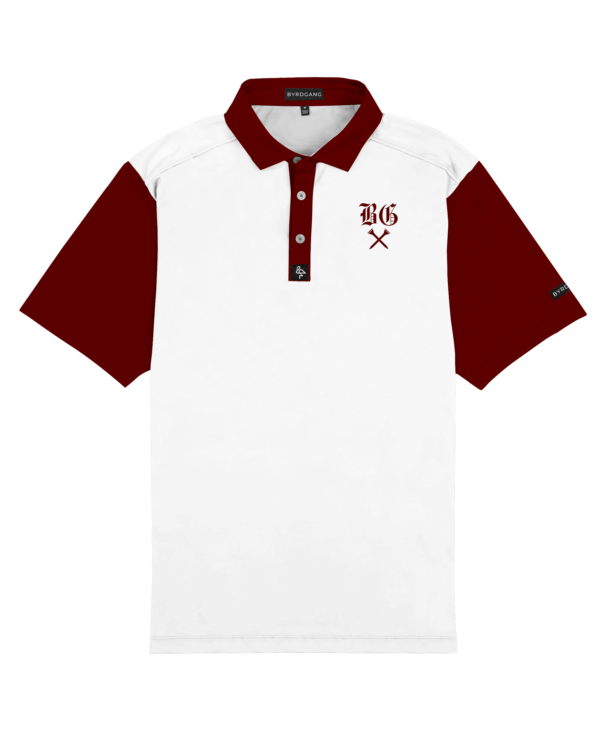 BG - White/Red - Men's Polo – Byrd Gang