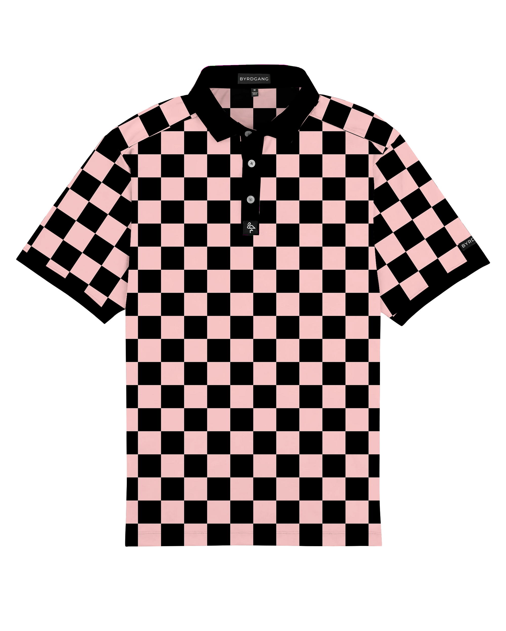 Checkered - Pink/Black - Men's Polo – Byrd Gang