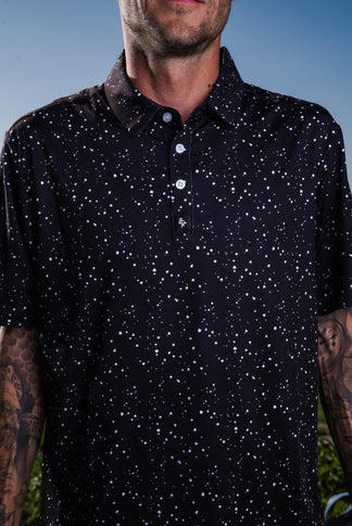 Cosmic Sprinkle - Black - Men's Polo – Byrd Gang